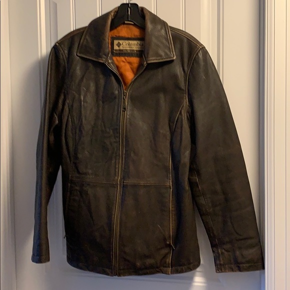 Columbia | Jackets & Coats | Columbia Brown Leather Jacket | Poshmark